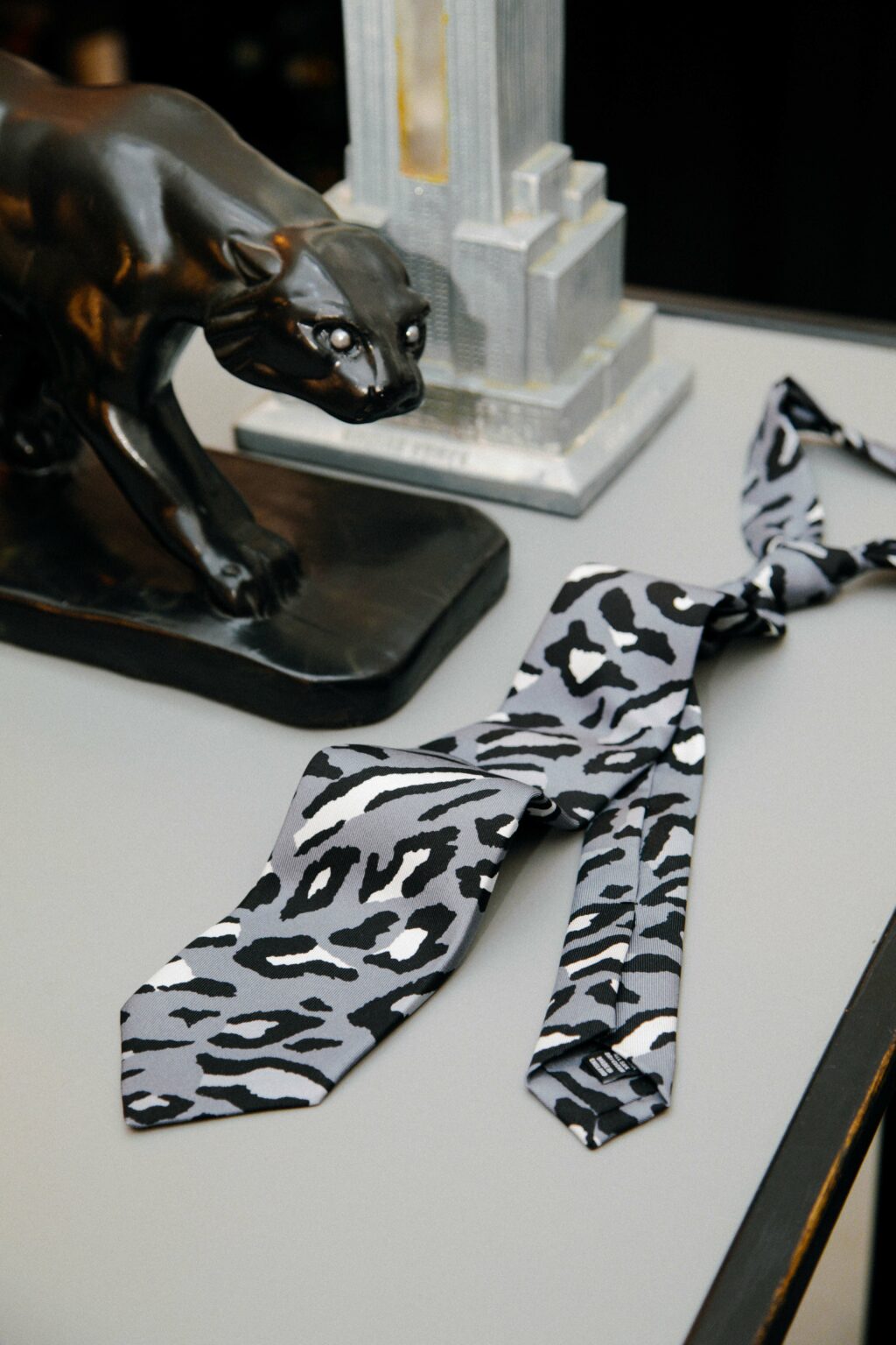 Limited Edition Leopard Print Tie - la Bowtique Bowties